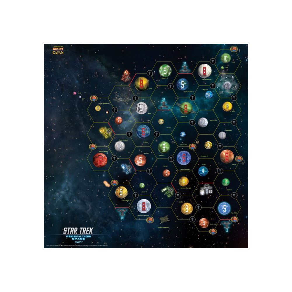 Star Trek Catan™ Federation Space Map Set™ | CATAN Shop