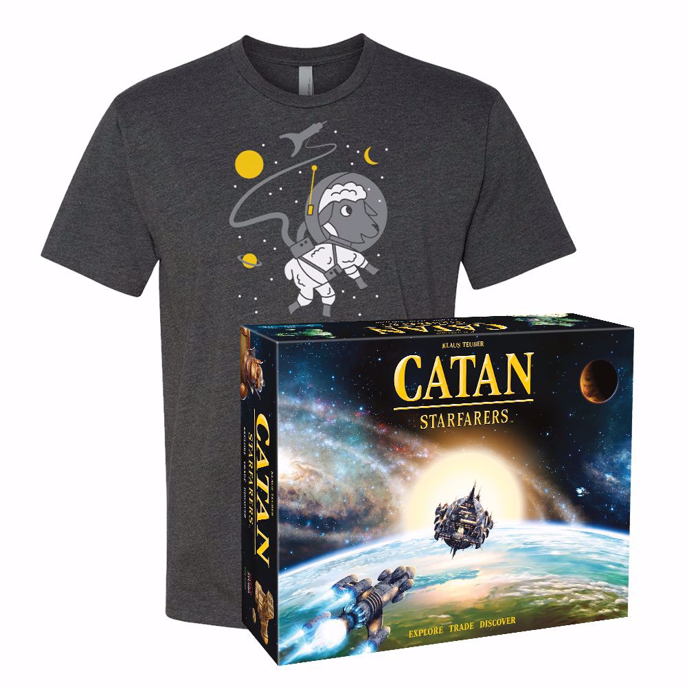 CATAN Shop | Starfarers Catan Game and Starfarers Tee Bundle